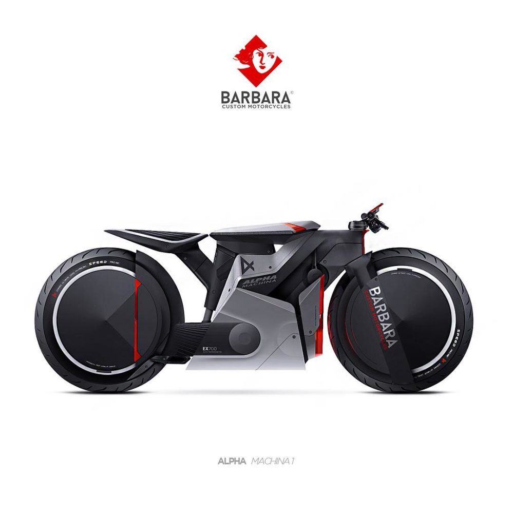 Barbara Custom Electric Motorcycles made with Photoshop - EvNerds